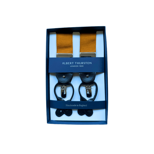 Albert Thurston Barathea Rust Dual End Braces | Norman & Wallace